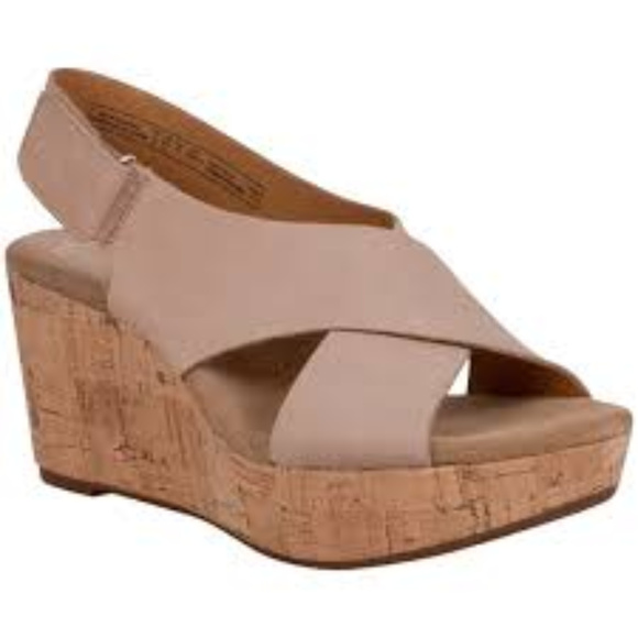 Clarks | Shoes | Clarks Opentoe Platform Sandal | Poshmark